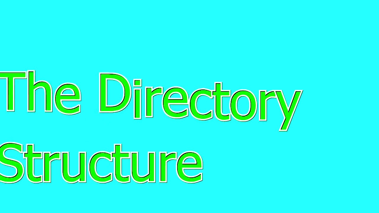 C directory structure | Learn DOS basics - YouTube