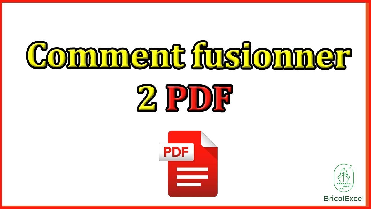 Comment fusionner 2 pdf - YouTube