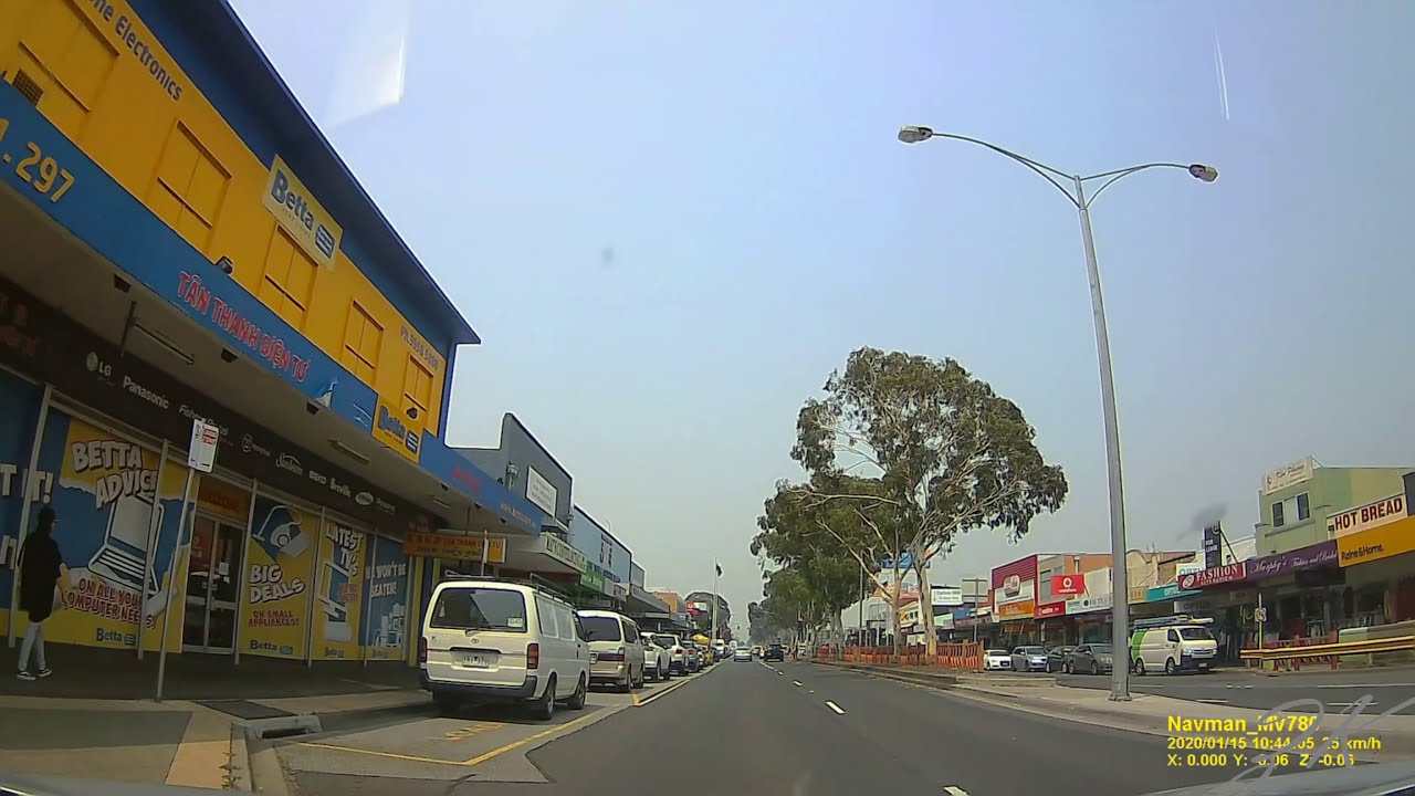 DASHCAM - MELBOURNE SUBURBS, Australia - driving from SPRINGVALE to ...