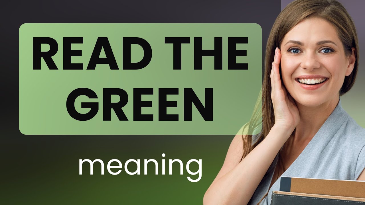 Understanding "Read the Green" in Golf: A Language Learning Guide - YouTube