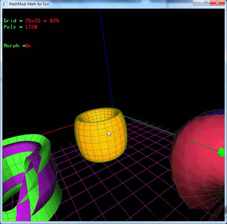 Hypersurfaces (4D parametric surfaces) - YouTube