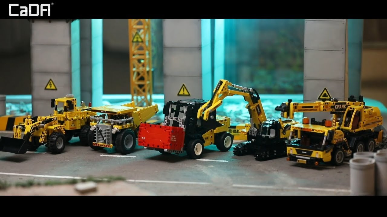 CaDA Bricks Construction Equipment Fleet - YouTube