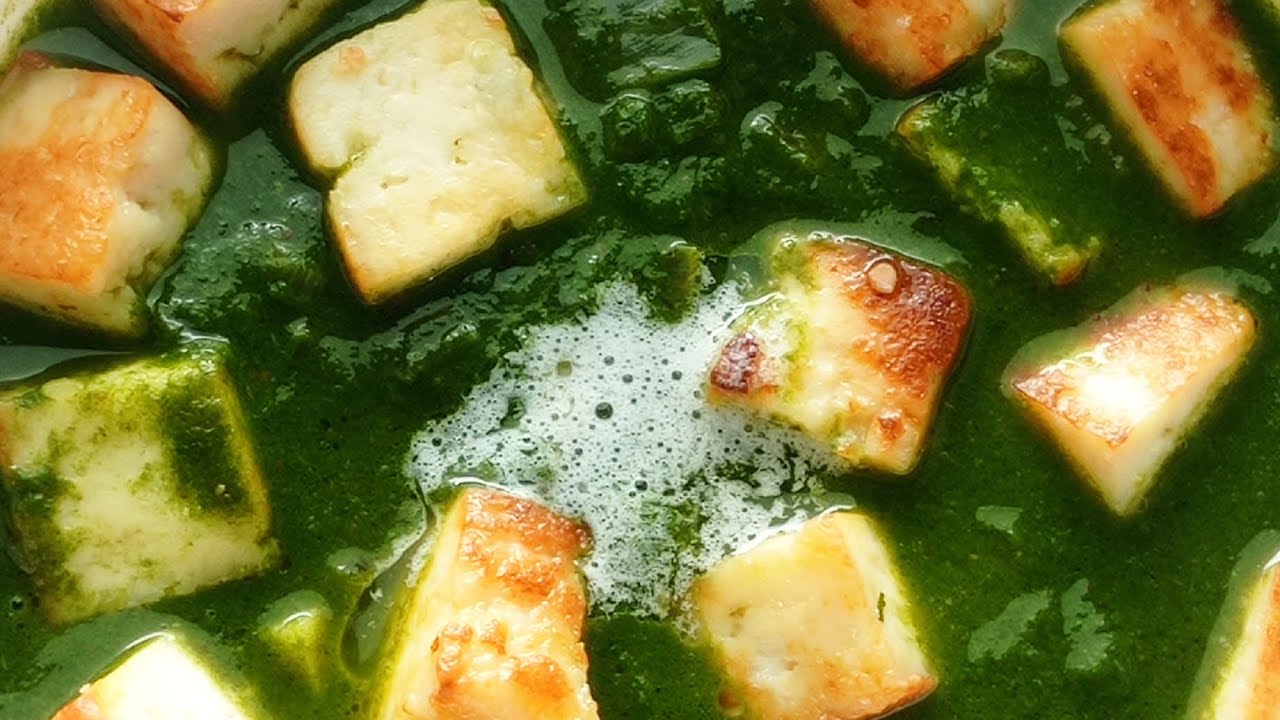 Dhaba style palak paneer/Side dish for roti/naan/Rice/North indian ...