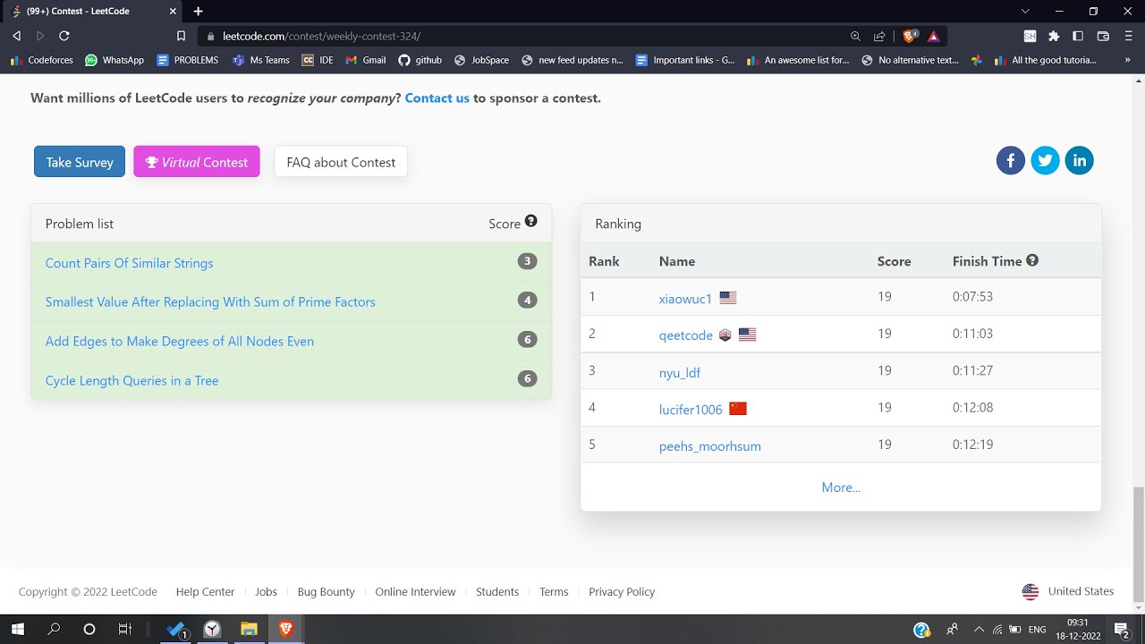 Leetcode Weekly Contest 324 Solved All Questions 🔥 Youtube