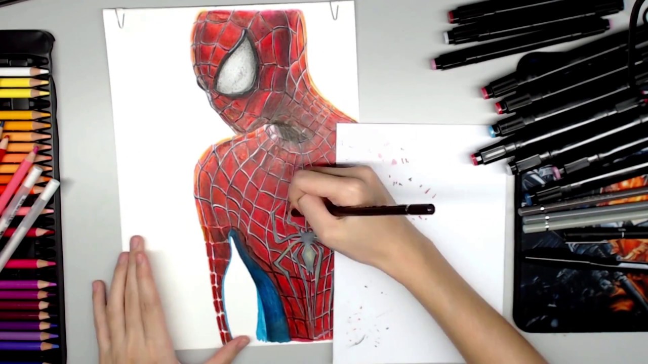 The Amazing Spider-Man Speed Drawing - How To Draw - YouTube
