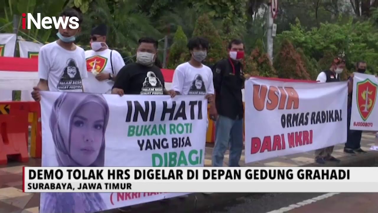 Poster Tolak Rizieq Dicopot Paksa, Dua Kelompok Bentrok - iNews Pagi 25 ...