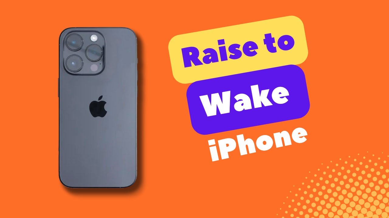 How to use raise to wake option in iphone - YouTube