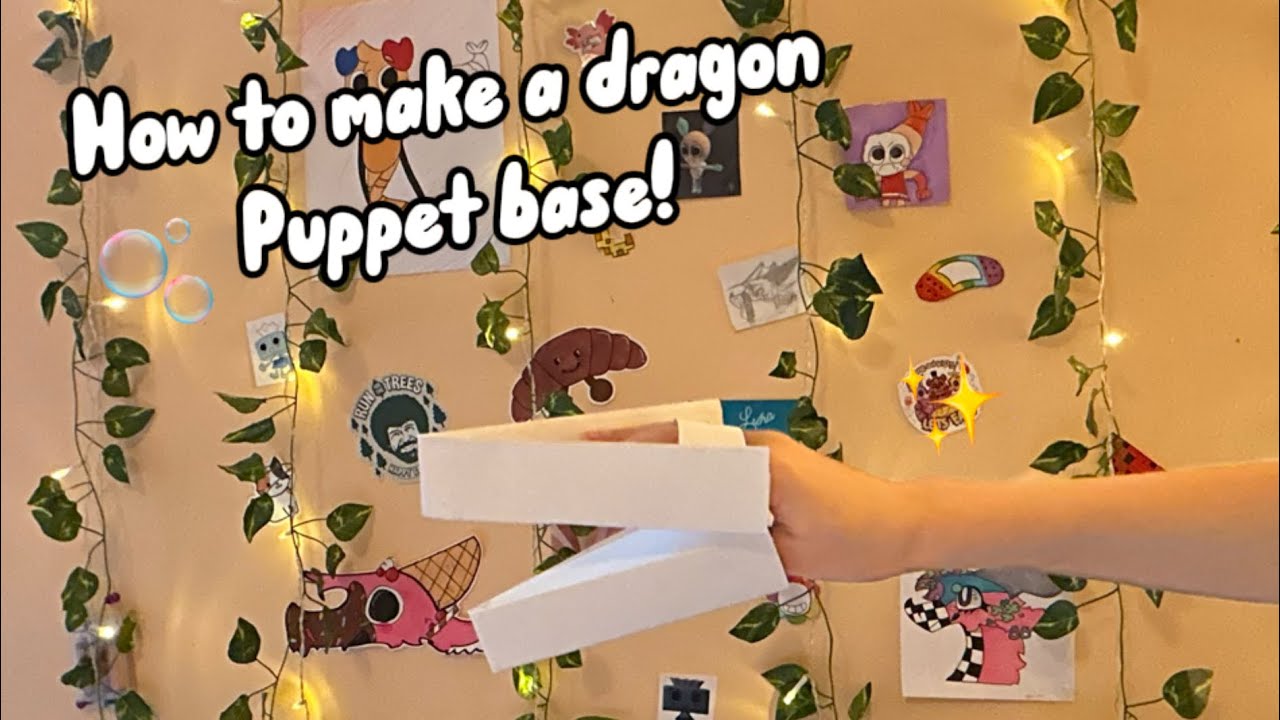 How to make a dragon puppet base! 🫧 - YouTube