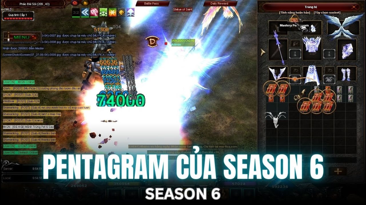 [SEASON 6] PENTAGRAM tại Season 6 | MU ONLINE SEASON 6 | FICALOREN.COM ...