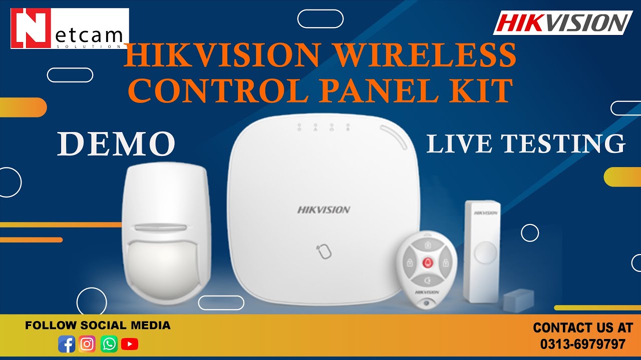 Live Demo & Testing Of Hikvision Wireless Control Panel Kit By # ...