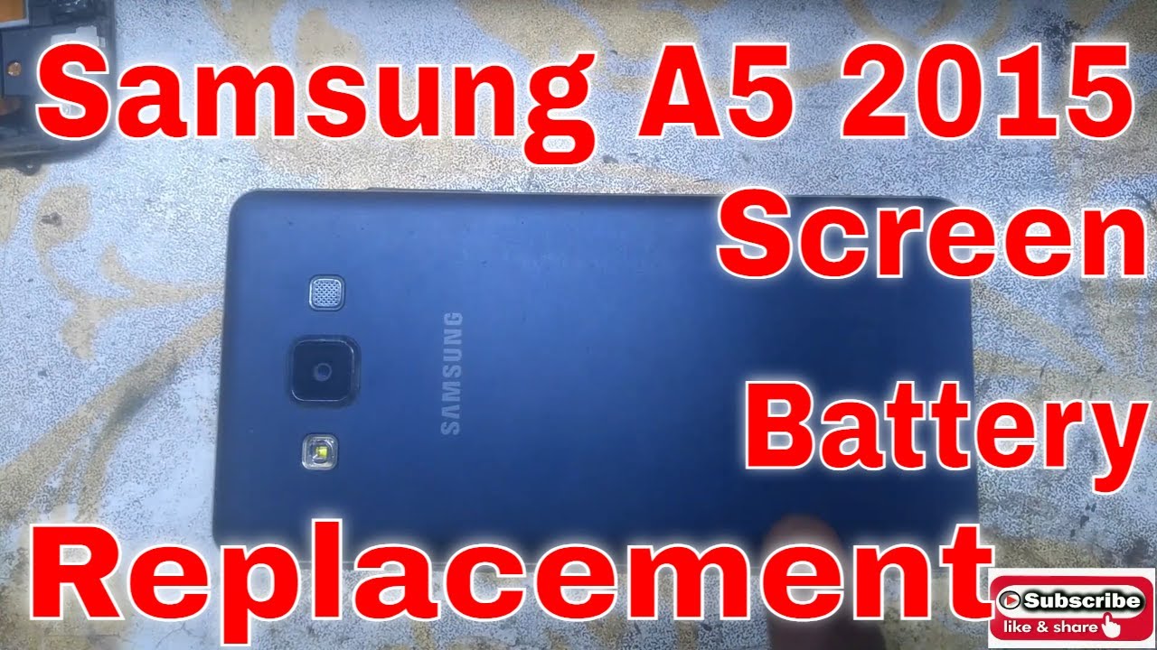 Samsung a5 2015 screen replacement Samsung SM-A500F A5 disassembly LCD ...