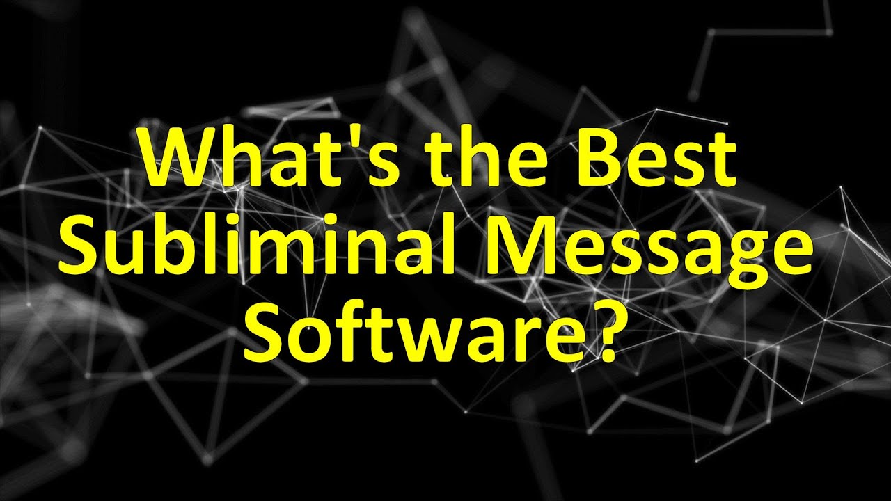 What’s the Best Subliminal Message Software? - YouTube