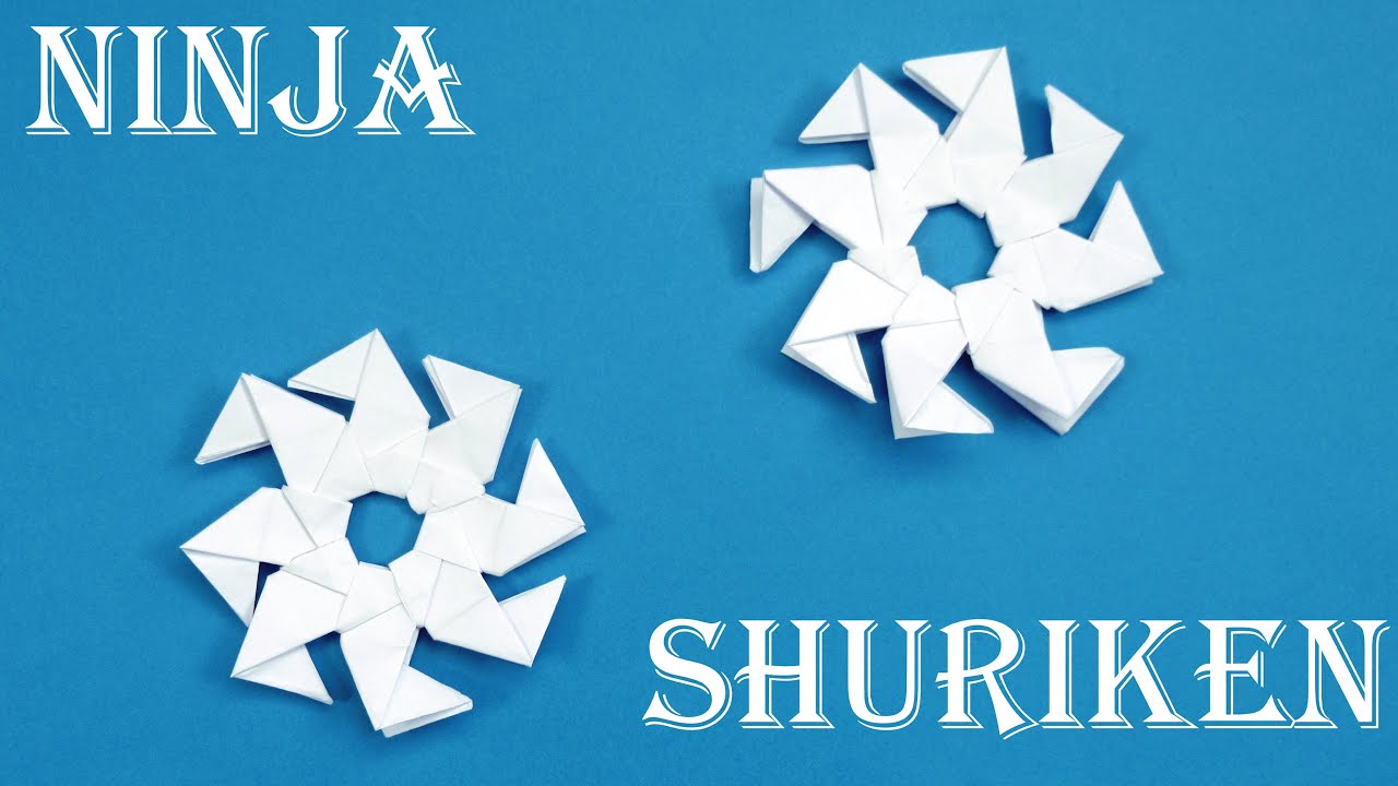 How to make paper shuriken. DIY origami shuriken - YouTube