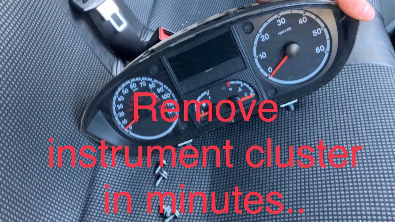 Removing Dashboard Instrument Cluster - Boxer, Relay & Ducato - YouTube