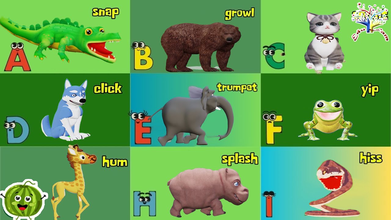 The Animal Sounds Song || At The Zoo Song! Z2AS1 || Just for you ...