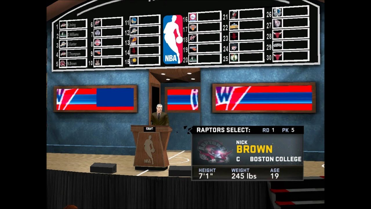 NBA 2k12 Highest wrong draft pick - YouTube