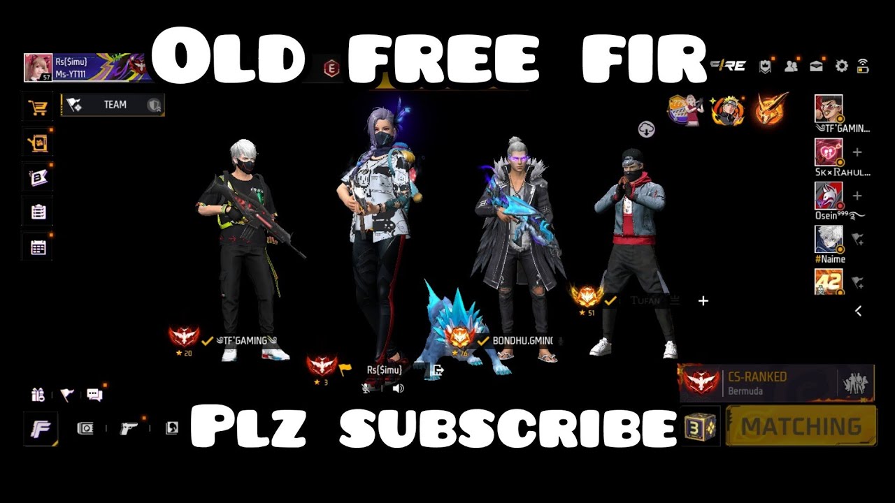 old free fir game play 🥹🥹,, কেমন হয়েছে এখন 🫵#garenafreefire - YouTube