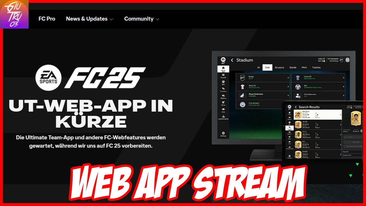 EA FC 25 WEB APP RELEASE & EA FC 25 GAMEPLAY ! EA SPORTS FC 25 - YouTube