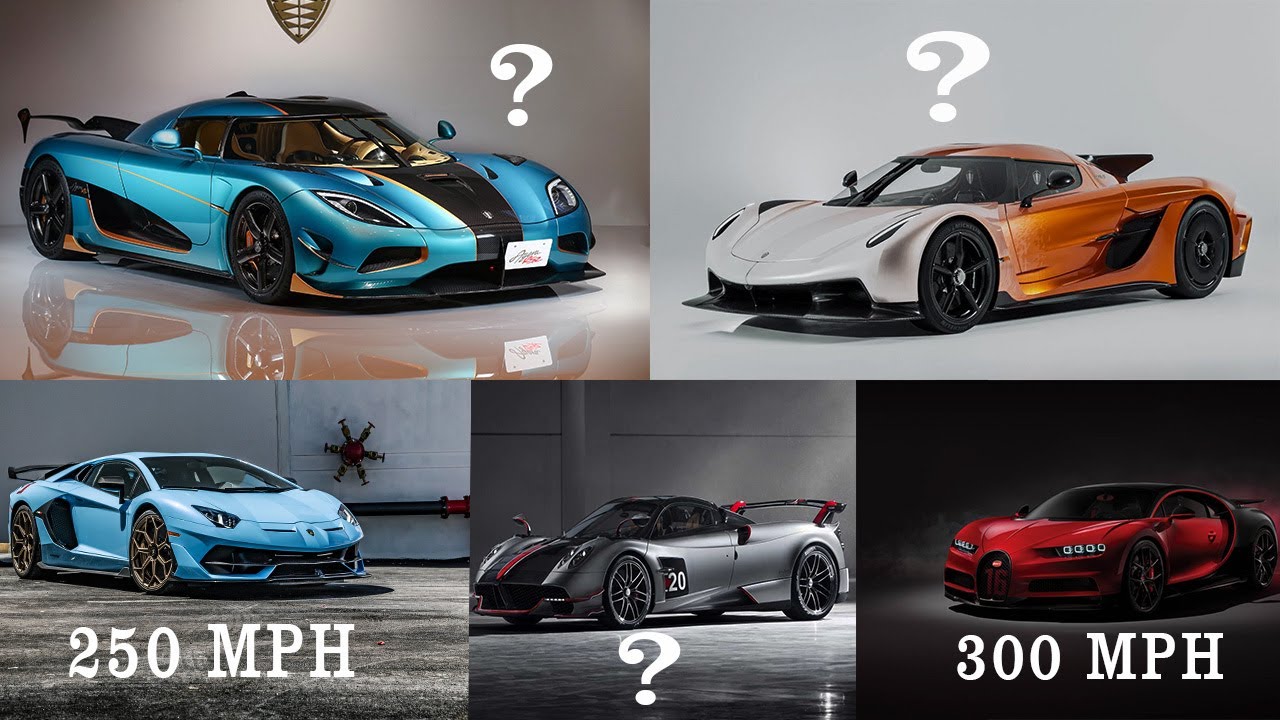 TOP 10 Modern SUPERCARS With Mind-Blowing TOP SPEEDS /Fastest Supercars ...