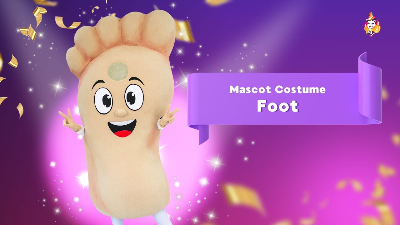 Foot Mascot Costume - YouTube