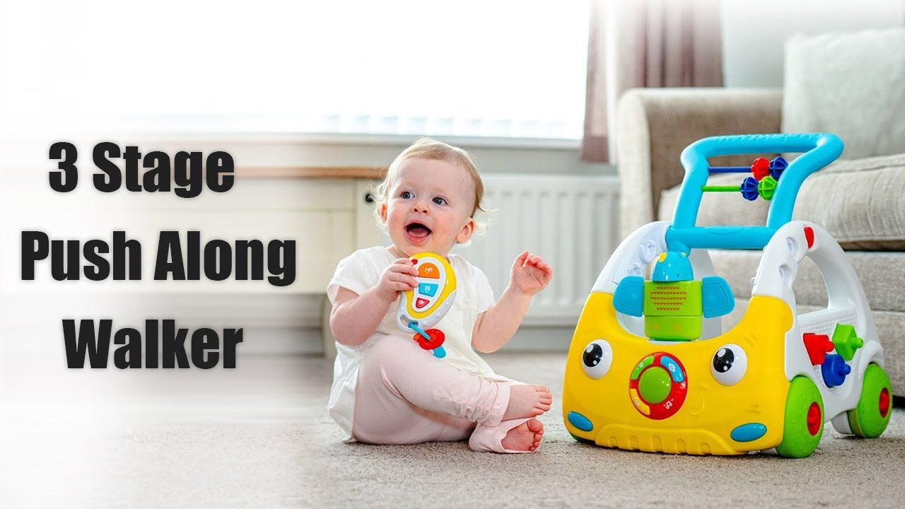3 Stage Push Along Walker - YouTube