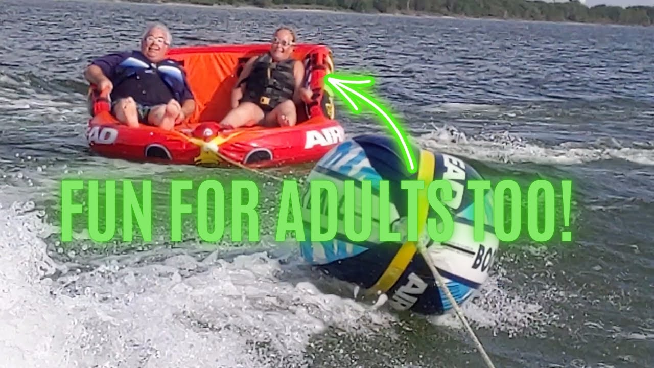 AIRHEAD Super Mable Inflatable Towable Tube review - YouTube