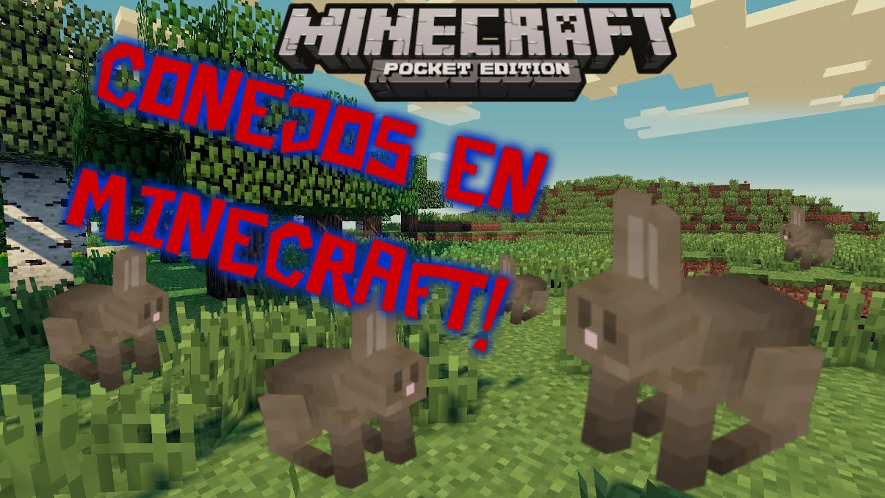 MINECRAFT 0.12.1 MOD | Conejos Mod Identico a PC ! - YouTube