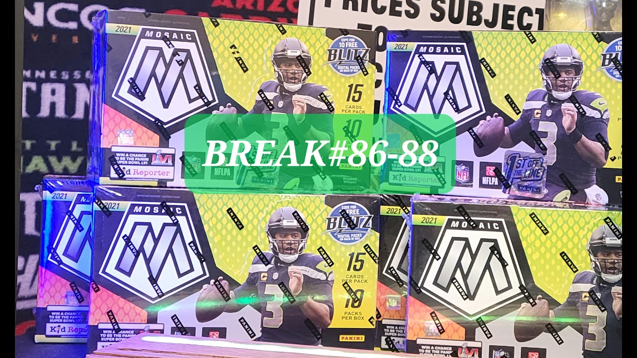 BREAK#86-88 2021 NFL MOSAIC FOTL & HOBBY BREAKS - YouTube