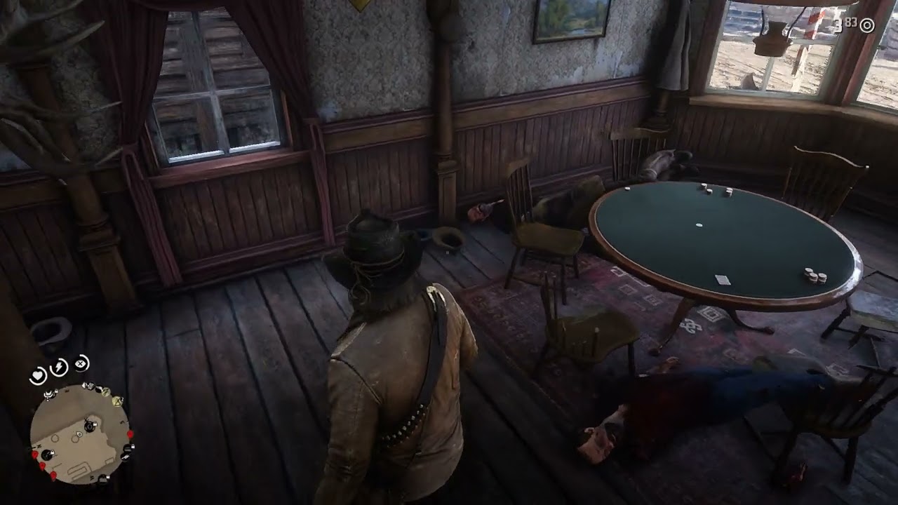 RDR2 - An explosion inside the saloon. - YouTube