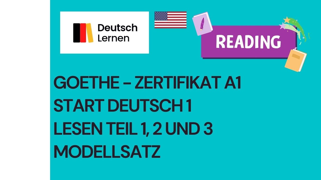 Lesen Komplett Modellsatz Goethe Zertifikat A1 Start Deutsch 1 - YouTube