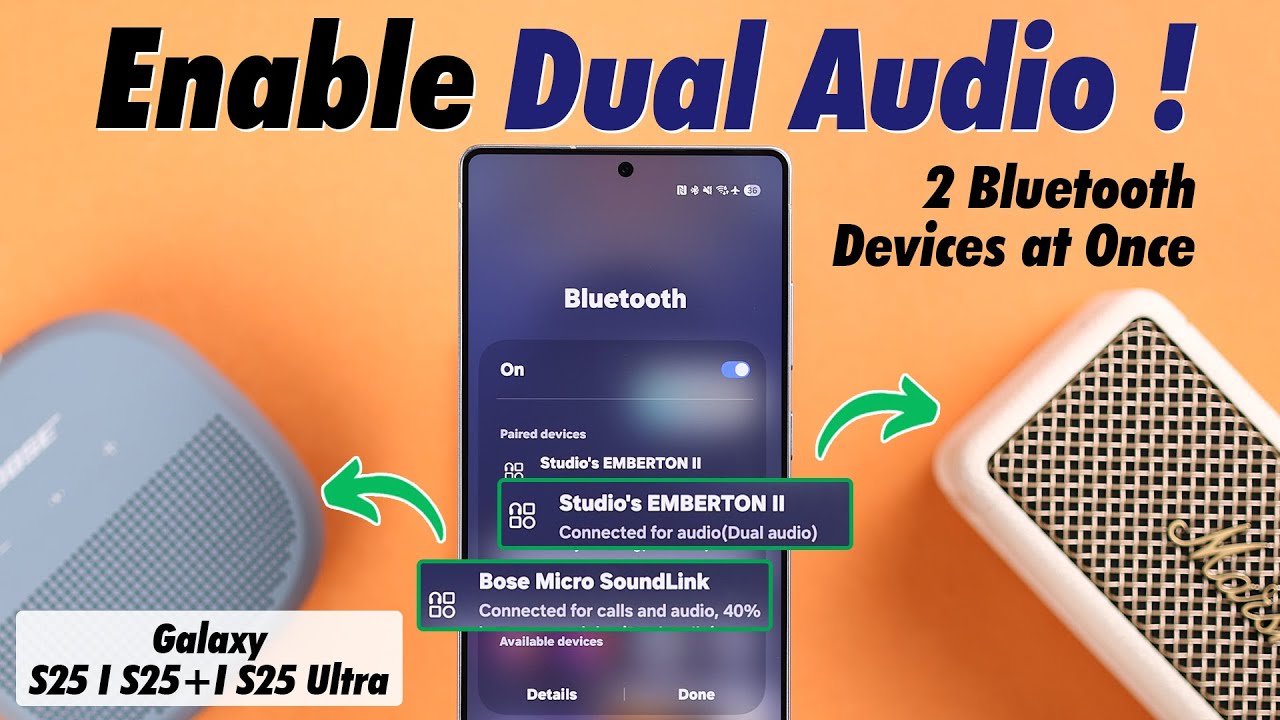 How to Connect Two Bluetooth Devices at Once on Samsung Galaxy S25 ...