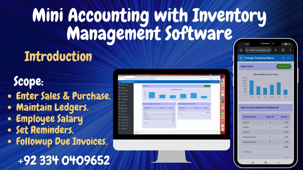 Introduction to Mini Accounting Software. - YouTube