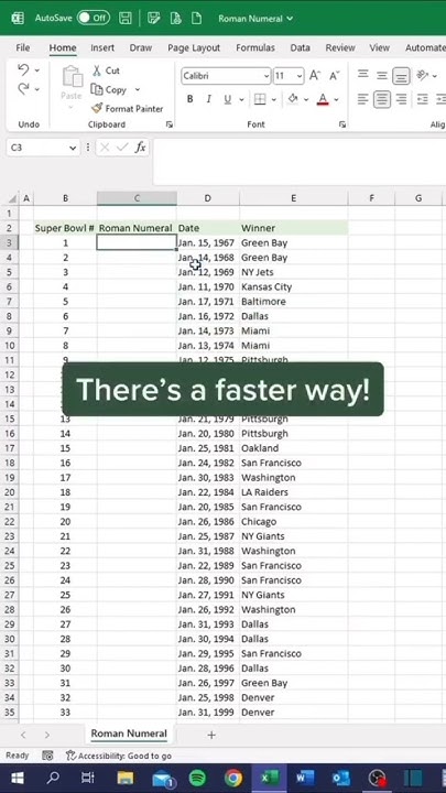 Convert numbers to roman numerals | Microsoft Excel tutorials for beginners - YouTube