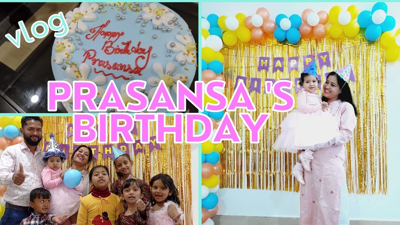 #BirthdayVlog | 2nd Birth Anniversary of Baby Prasansa | Family get ...