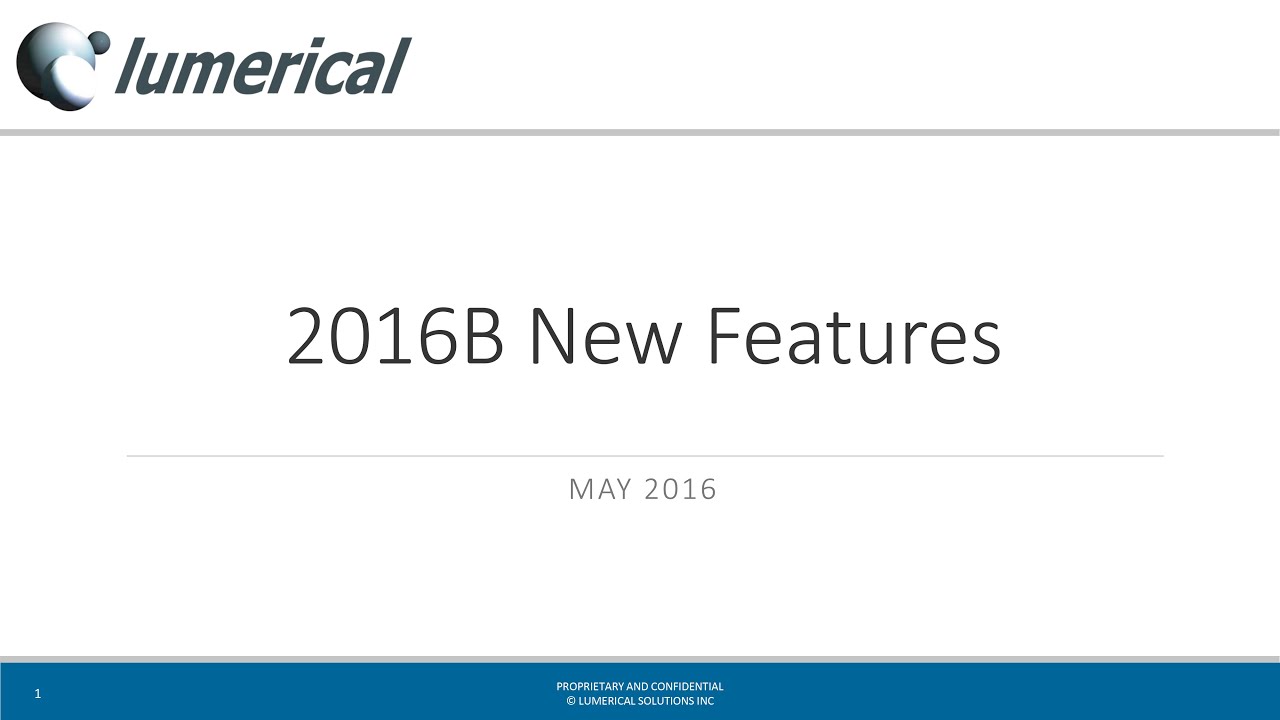 Lumerical 2016b Release: Overview - YouTube