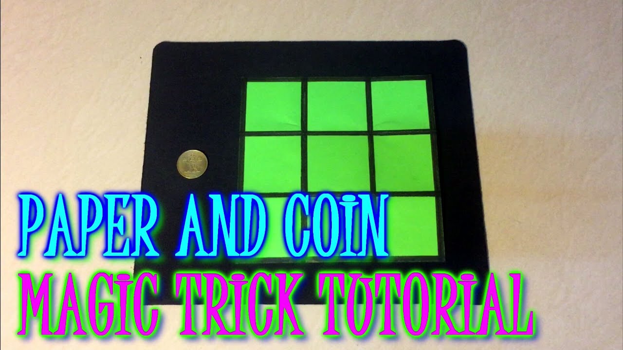 Magic Trick With Paper and Coin Tutorial // Dara Somnang - YouTube