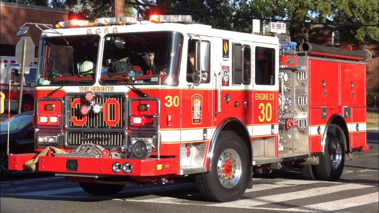 DIstrict of Columbia Fire & EMS Engine 30 Responding 10/21/21 - YouTube