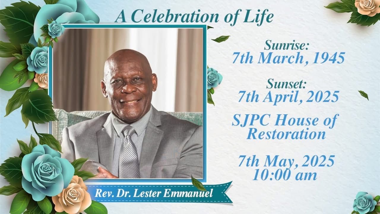 Honouring the life and Legacy of Rev. Dr. Lester W. Emanuel, O.M. - YouTube