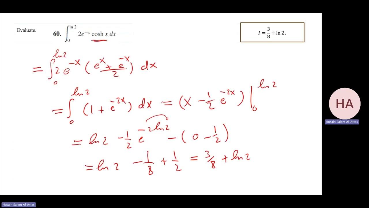 Section 5 9 Hyperbolic Functions Integration M102 T232 YouTube - YouTube