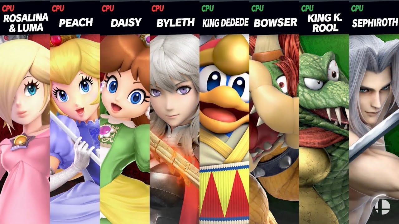 Super Smash Bros. Ultimate - Easter girls vs Easter villains - YouTube