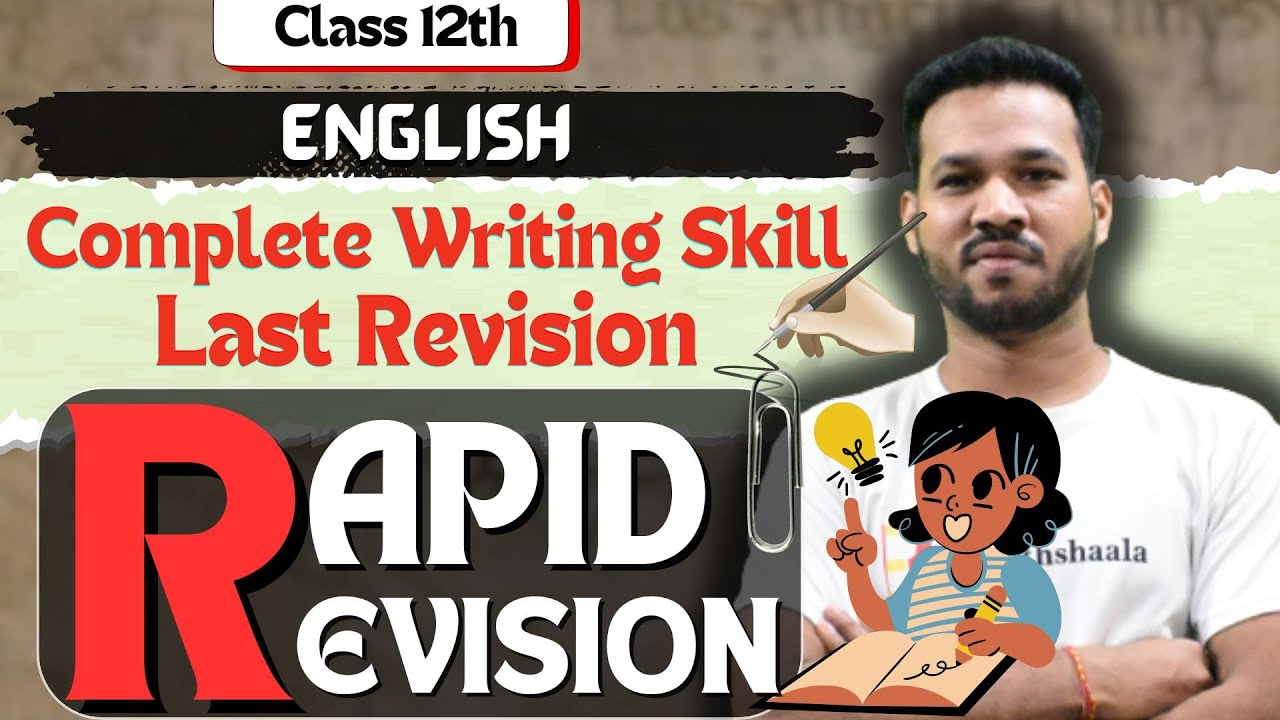 Class 12th English Elective & Communicative | Complete Writing Skill ...