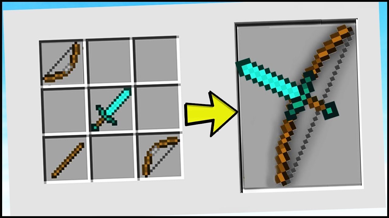 COME si CREA L'ARCO SEGRETO SPARA-SPADE su MINECRAFT? ITA Animazione ...