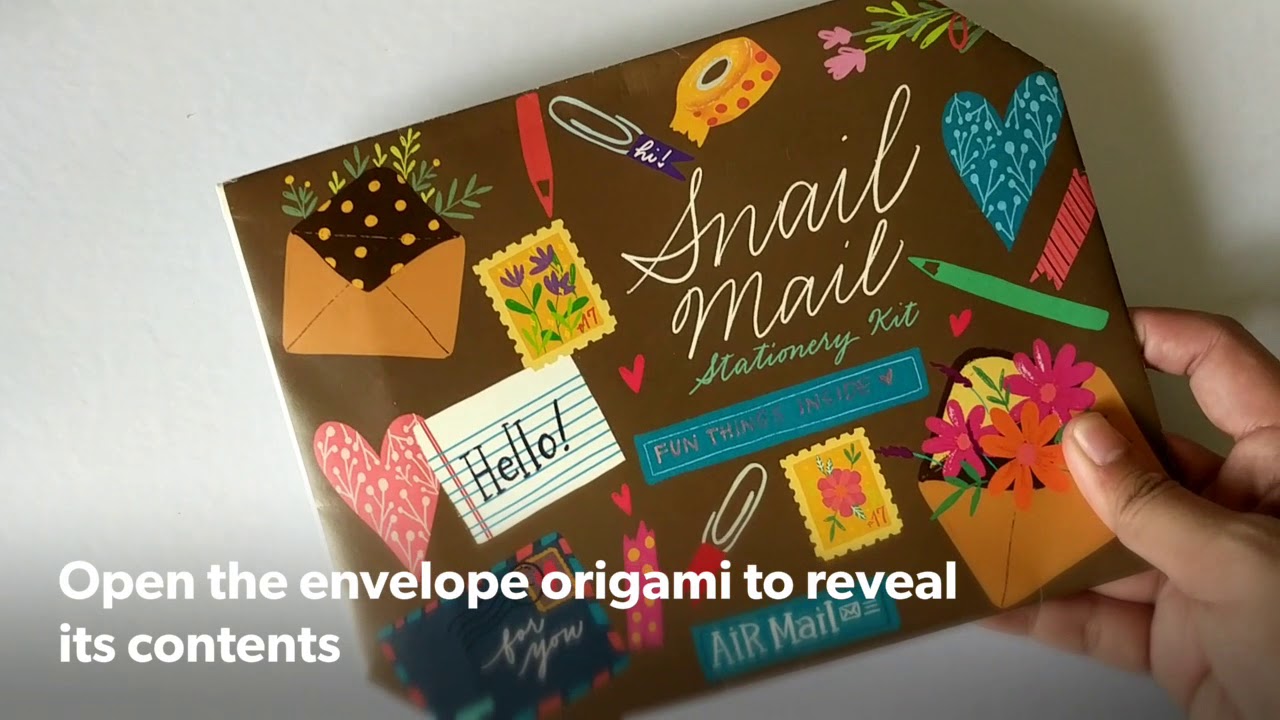 How to Use Snail Mail Stationery Kit - YouTube