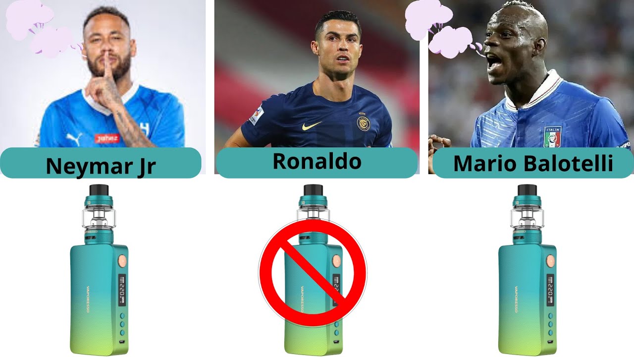 Famous Footballers Who Secretly Vape in Real Life! - YouTube