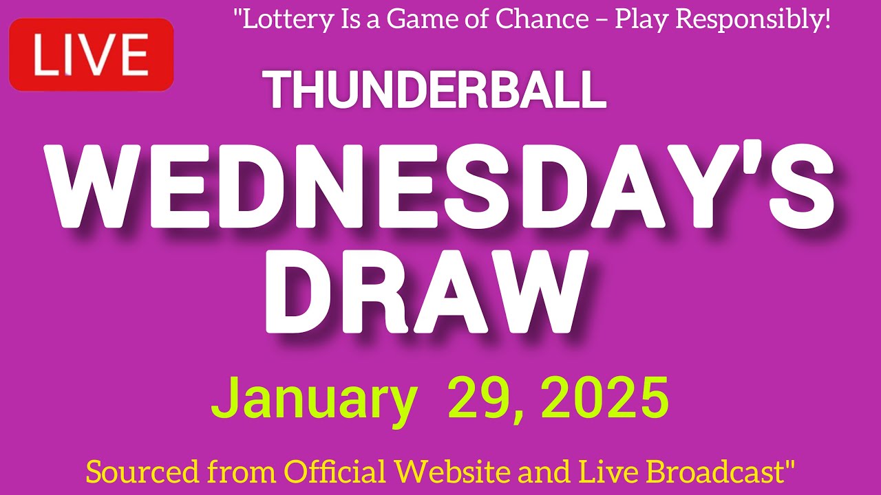 National Lottery Thunderball draw live tonight results from Wednesday ...
