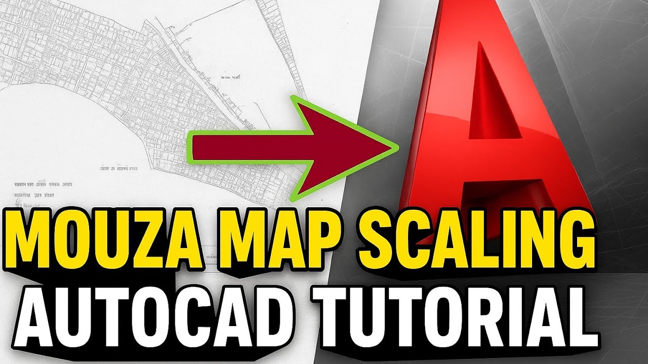 Mouza Map Scaling in AutoCAD | AutoCAD Land Map Tutorial - YouTube