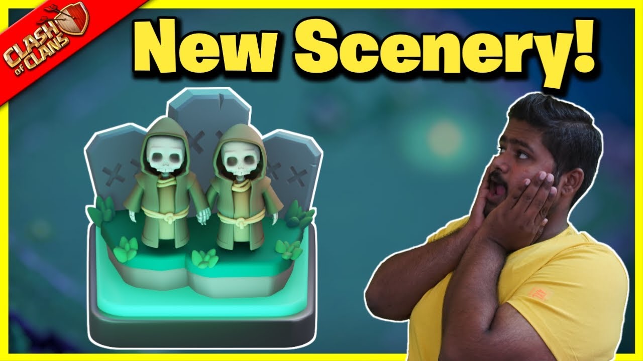 New Spooky scenery Clash of Clans | Clash-O-Ween 🎃 - YouTube