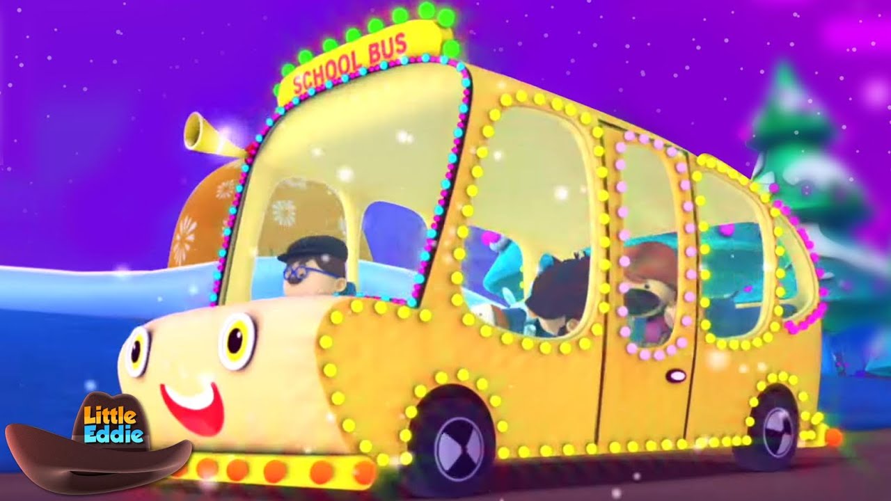 Christmas Wheels On The Bus, Xmas Song for Kids by Little Eddie - YouTube