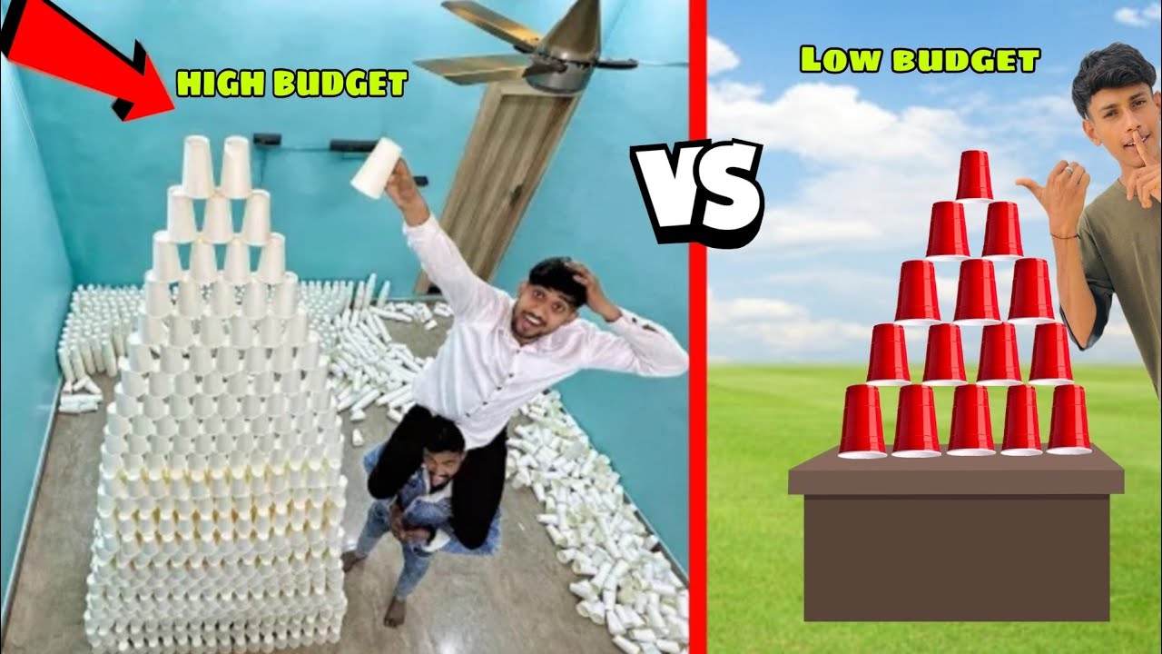 Making Largest Cup Tower Challenge Winner will Get 5000 ₹ / कोन जीतेगा ...