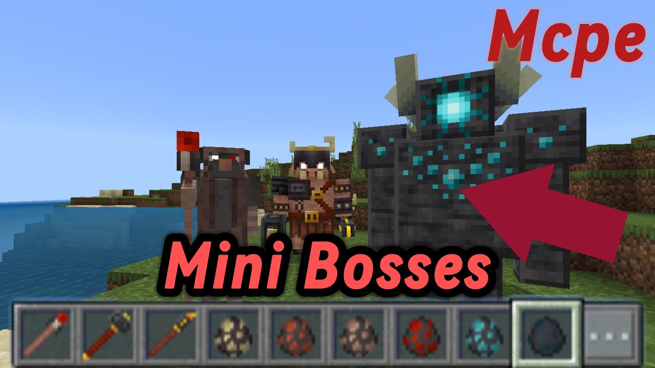 Minecraft Mini Bosses Mod Mcpe - YouTube